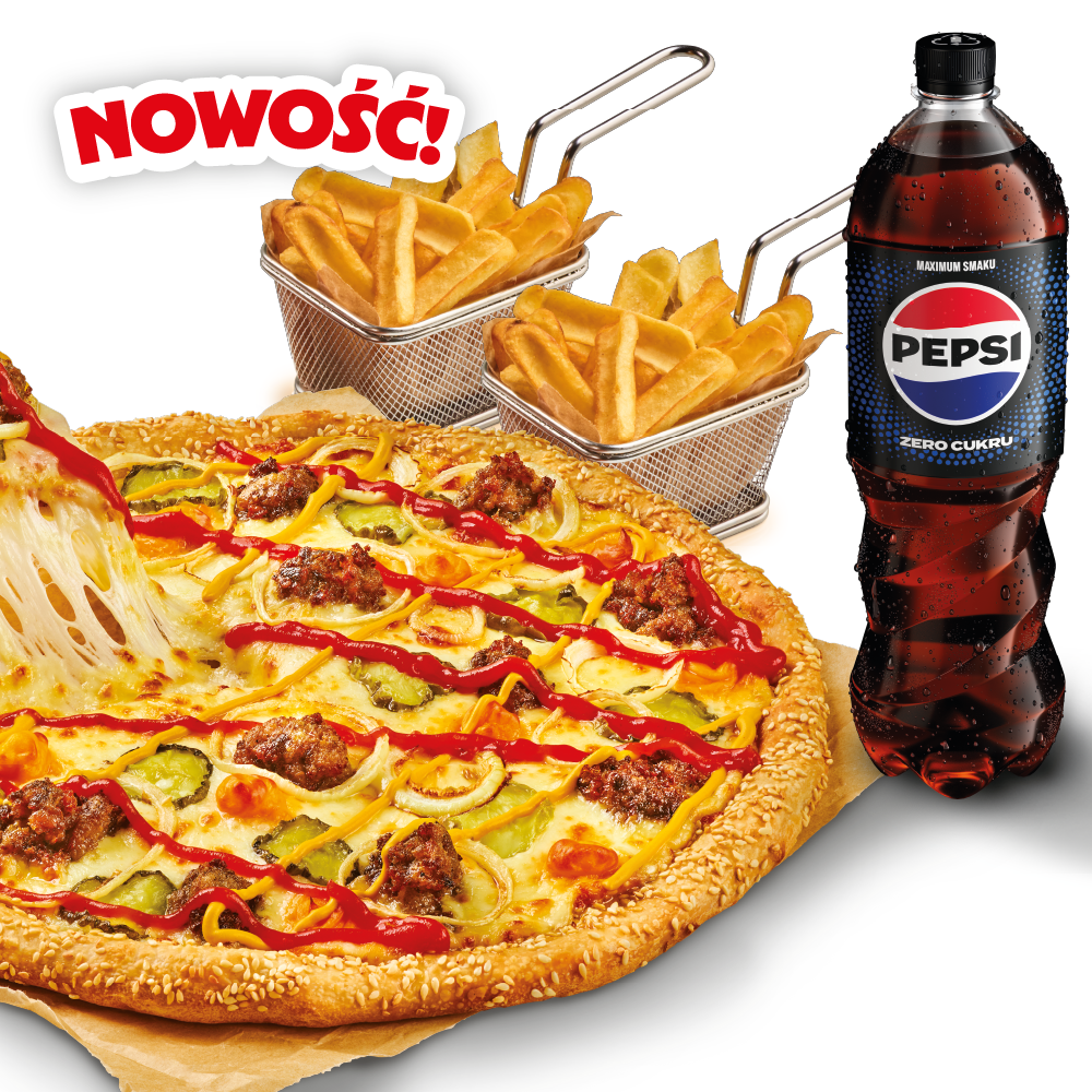 PIZZA CHEESEBURGER SET - tylko w Pizza Hut